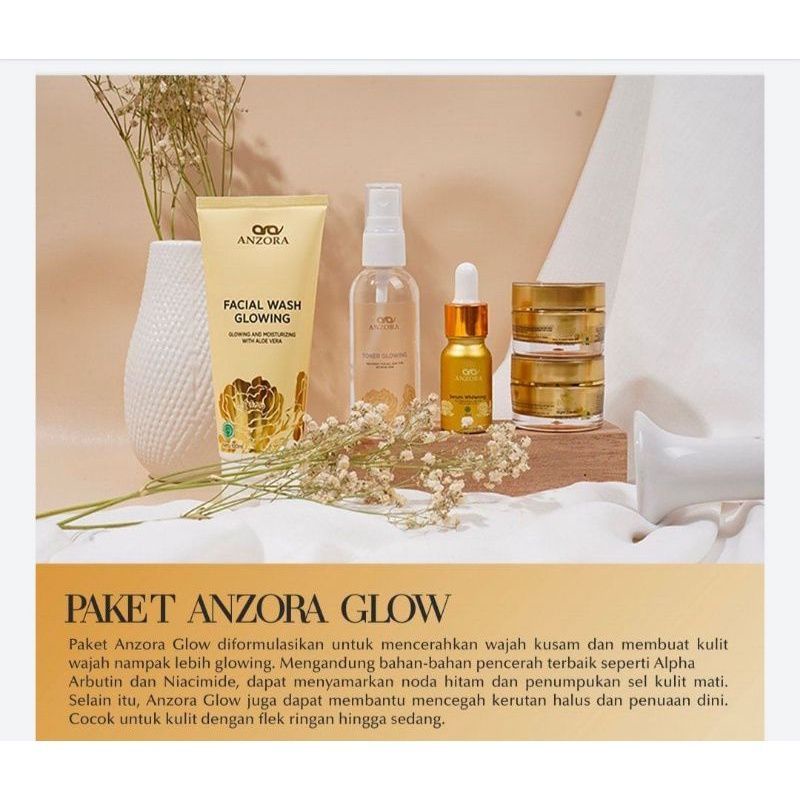 Jual Anzora/Anzora skincare/Skincare anzora/paket wajah anzora skincare ...