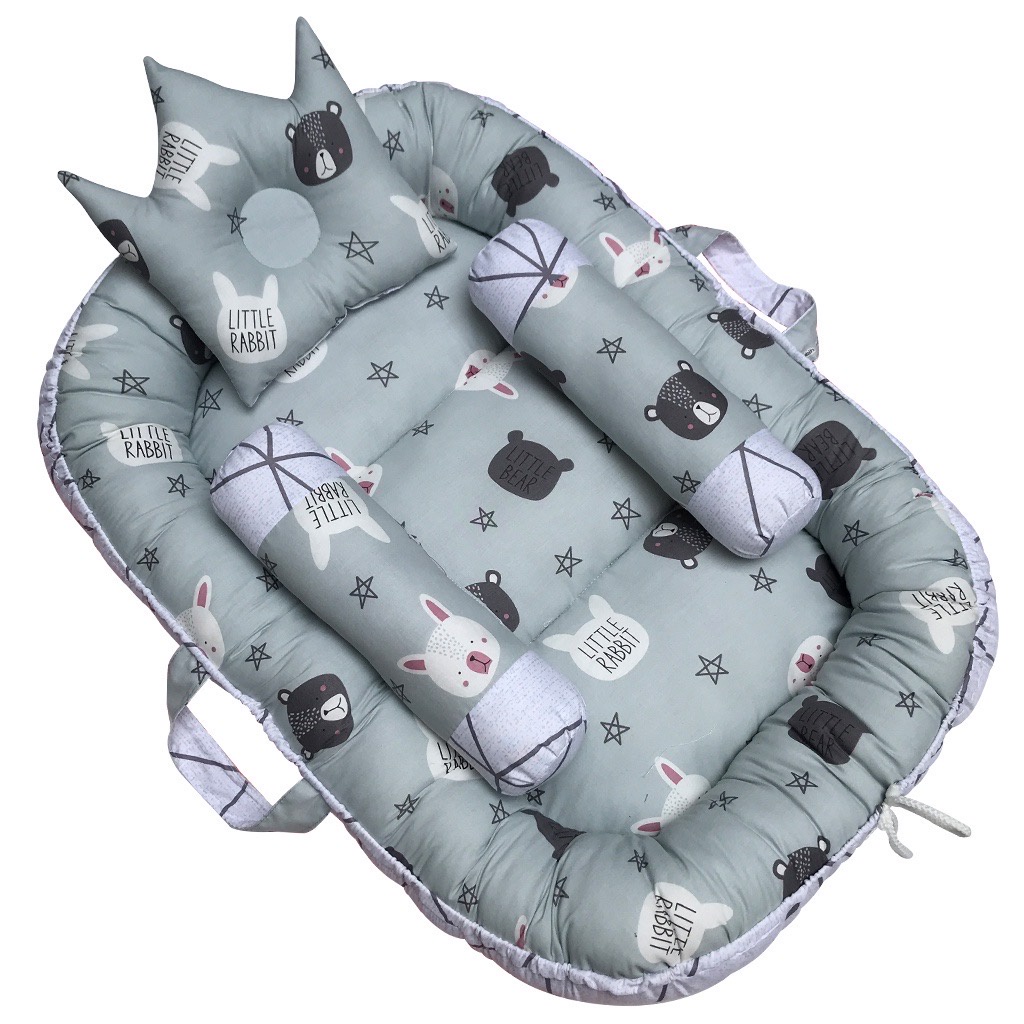 Jual KASUR BAYI BABY NEST PREMIUM KAIN KATUN DENGAN KELAMBU + FREE ...