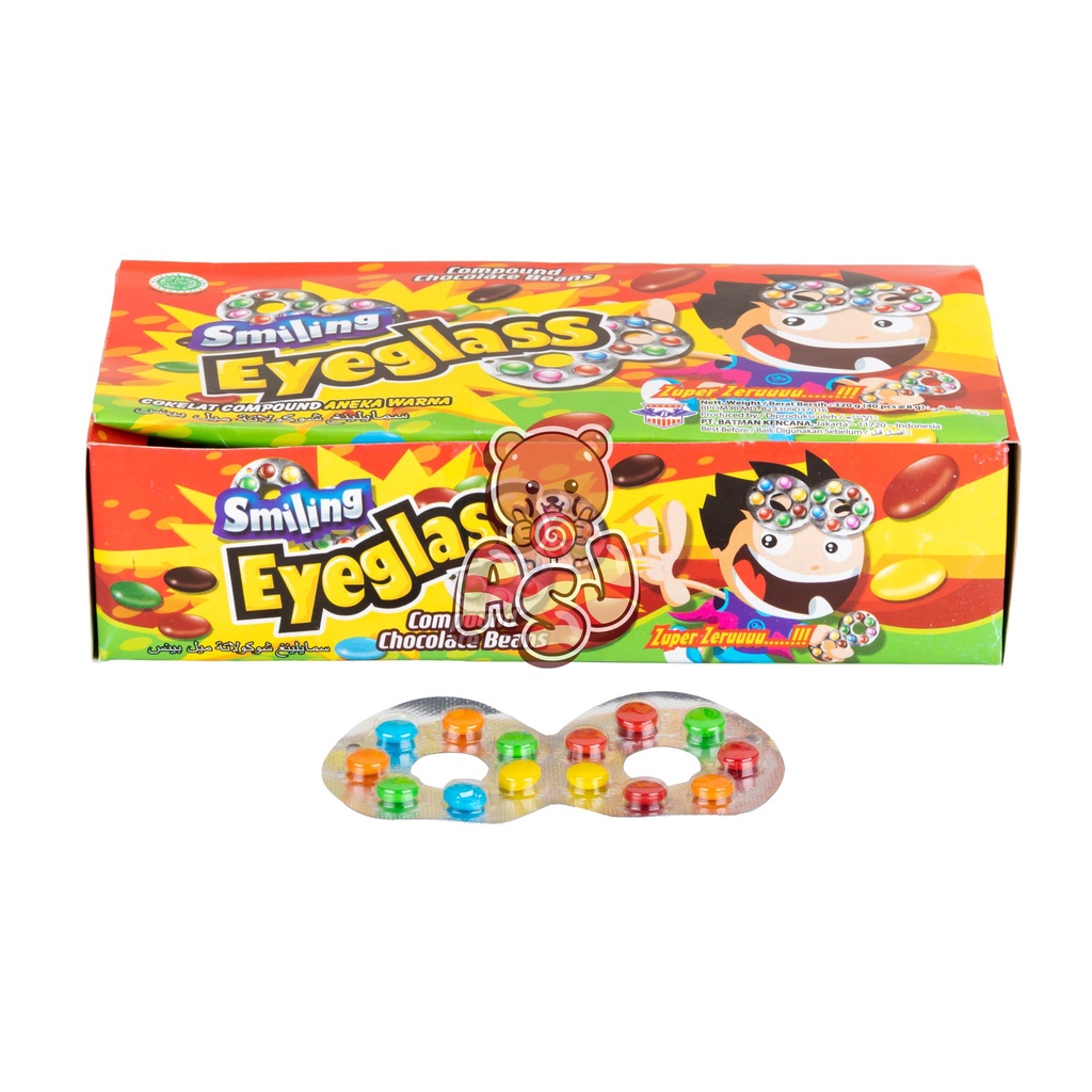 Jual COKLAT SMILING EYEGLASS ISI 40 X 8GR | Shopee Indonesia