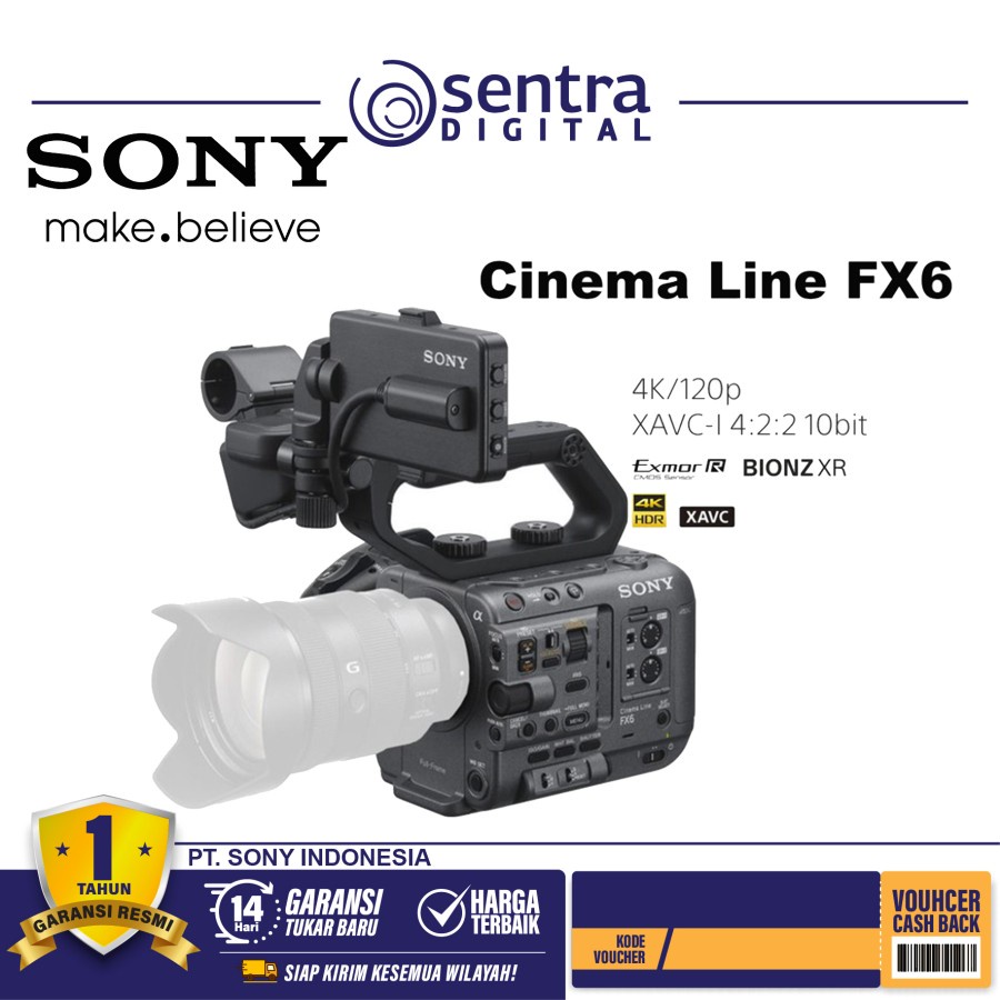Jual Sony PXW FX6 Full-Frame Cinema Camera / Sony FX6 / Sony FX 6 | Shopee Indonesia