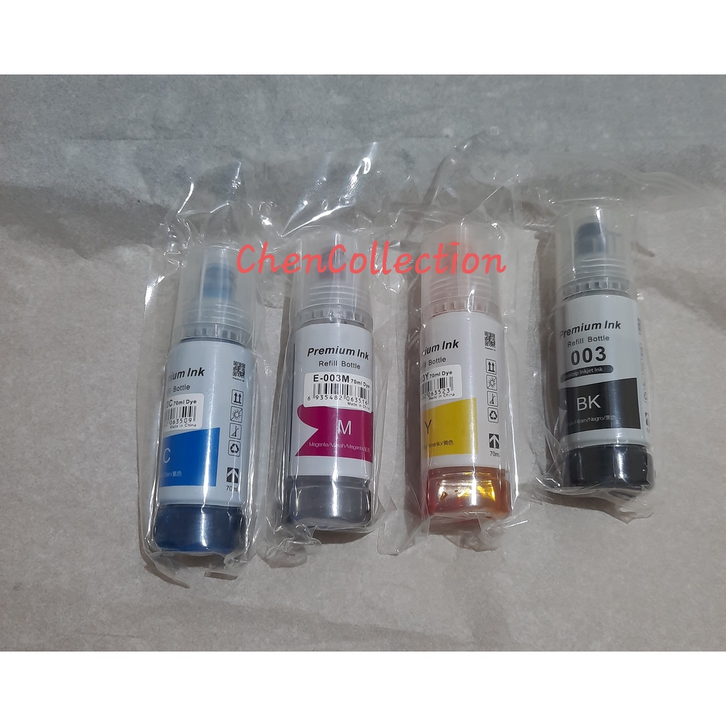 Jual Tinta Premium Compatible Refill Ink 003 Tinta Dye Epson Printer L1110 L3110 Botolan ...
