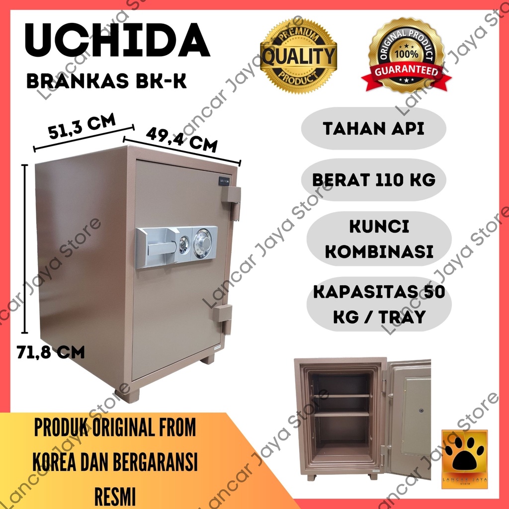 Jual Brankas / Brangkas Uchida BK-K Tahan Api Bergaransi Resmi | Shopee ...