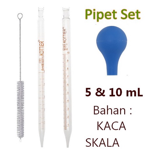 Jual Takar Pipet Ukur / Maat Pipet Kaca / Dropper Pipette / Pipet Tetes ...