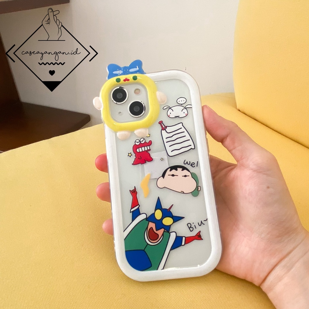 Jual Sin Shin Chan Sinchan Case for Iphone Rounded ( 6-14) 6 6S 7 8 ...