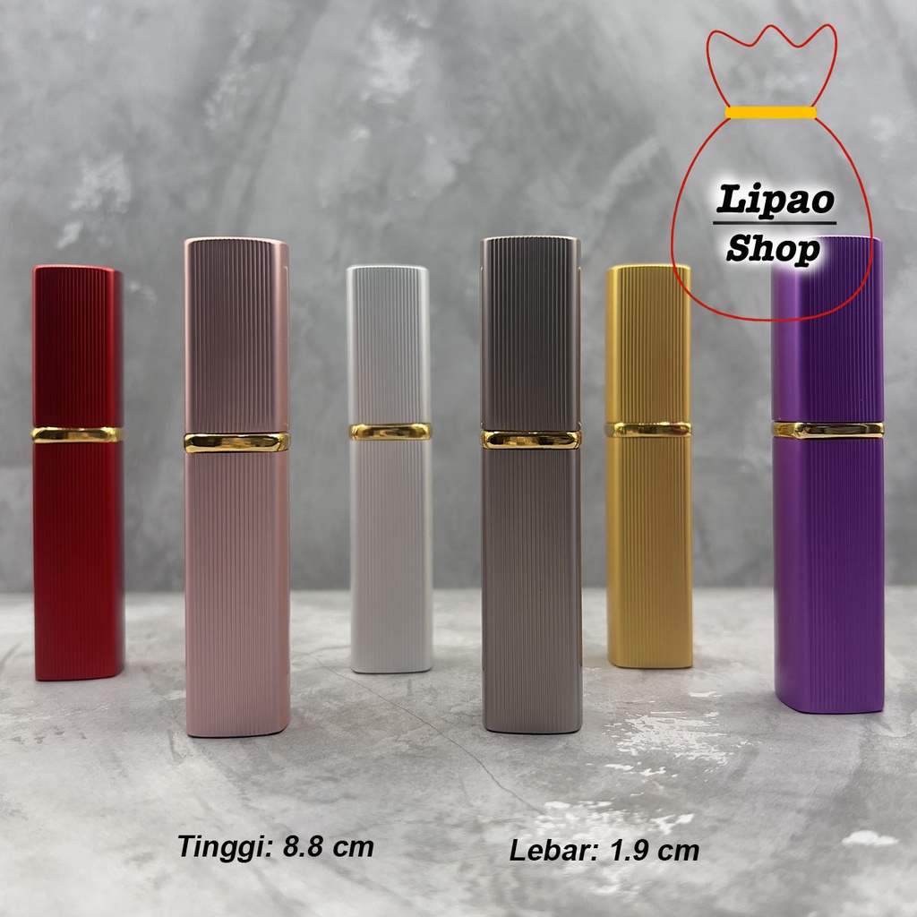 Jual Botol Parfum Mini 6ml Travel Size Spray - Botol Kaca Casing Kotak ...