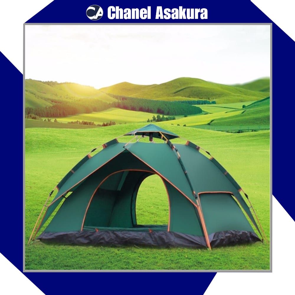 Jual Tenda Kemah Camping Outdoor Adventure 3-4 Orang - ZK50 | Shopee Indonesia