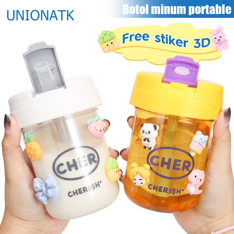 Jual botol minum anak sekolah botol / botol minum cher portable 300ml ...