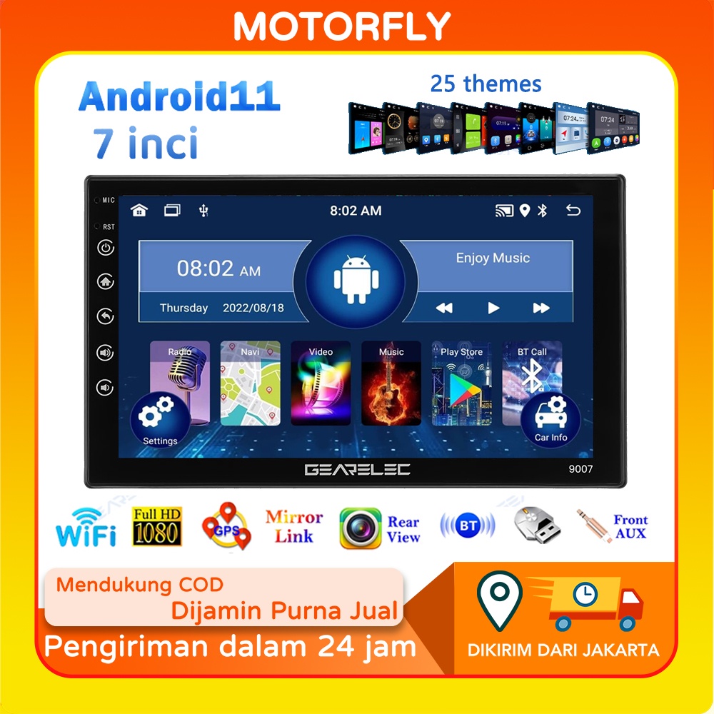 Jual 7 Inch Android 11 Radio Mobil Bluetooth support YouTube WiFi GPS ...