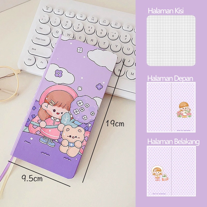 Jual Notebook Jurnal Buku Tulis Catatan Lucu 96 Lembar Kertas Grid 9 ...
