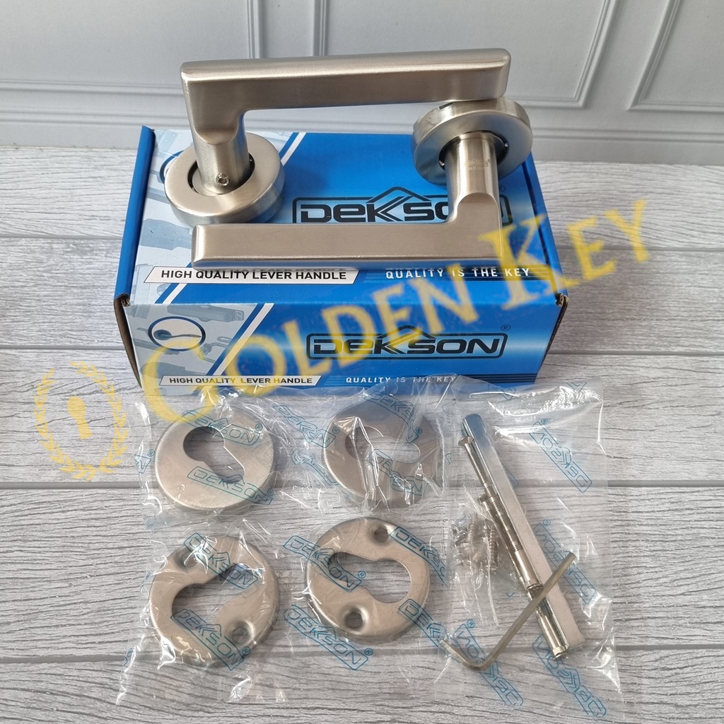 Jual Handle Gagang Pintu Kayu Dekkson Dekson LHTR 0039 SSS Lever Handle ...
