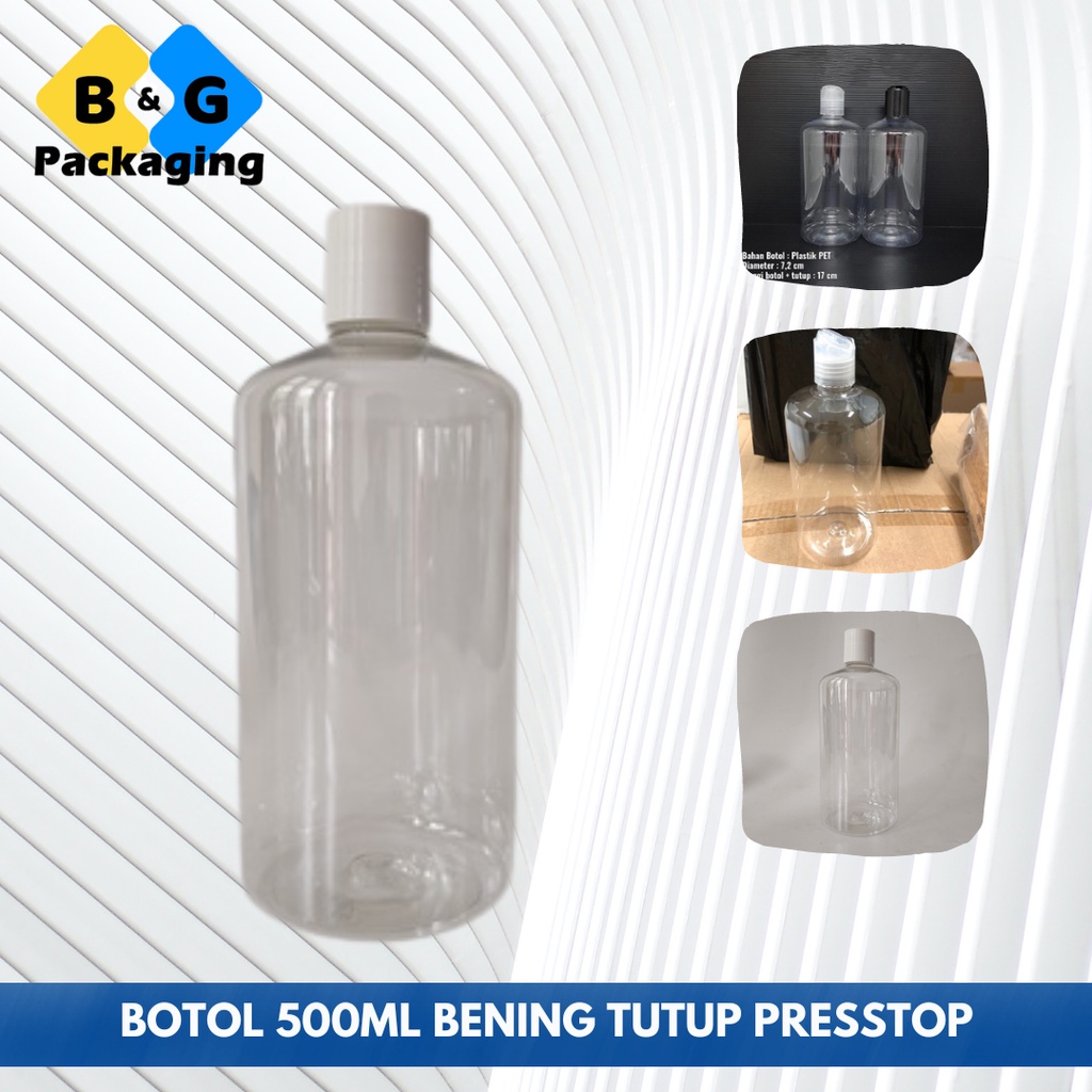 Jual BOTOL 500ML BENING PRESSTOP BENING / BOTOL PLASTIK 500ML PRESSTOP WADAH ISI ULANG | Shopee ...