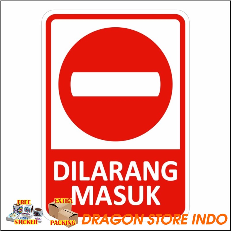Jual Grosir Rambu Dilarang Masuk 35cm x 50cm Verboden Plat Alumunium ...