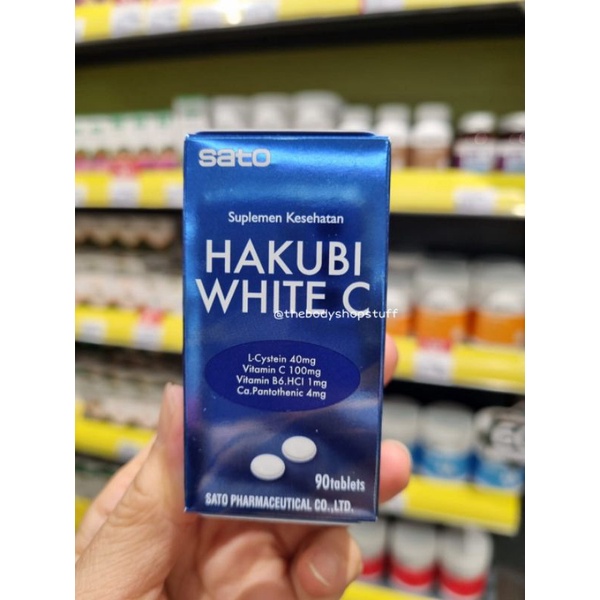 Jual ORIGINAL Sato Hakubi White C 90 tablet | Shopee Indonesia