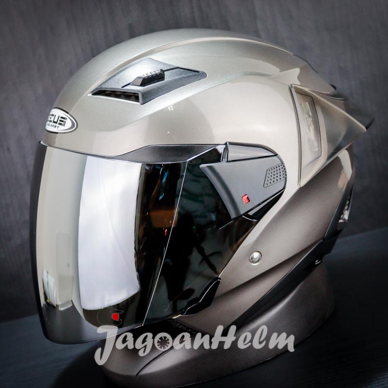 Jual ZEUS HELM ZS611 SOLID | DARK SILVER |GLOSSY | ZS 611 | ZS-611 ...