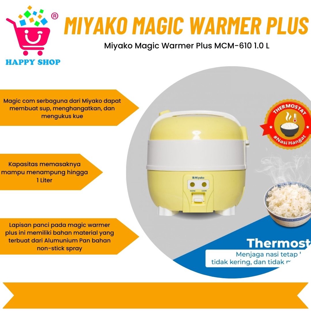 Jual Miyako Magic Warmer Plus MCM-610 1.0 L | Shopee Indonesia