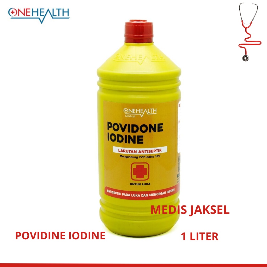 Jual Povidine iodine 1 liter Onehealth Obat Merah Luka Antiseptik ...