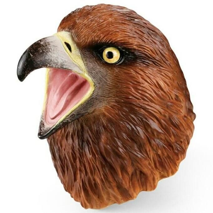 Jual Hi Quality Animal Head Brown Great Eagle Hawk Kepala Elang Hand ...