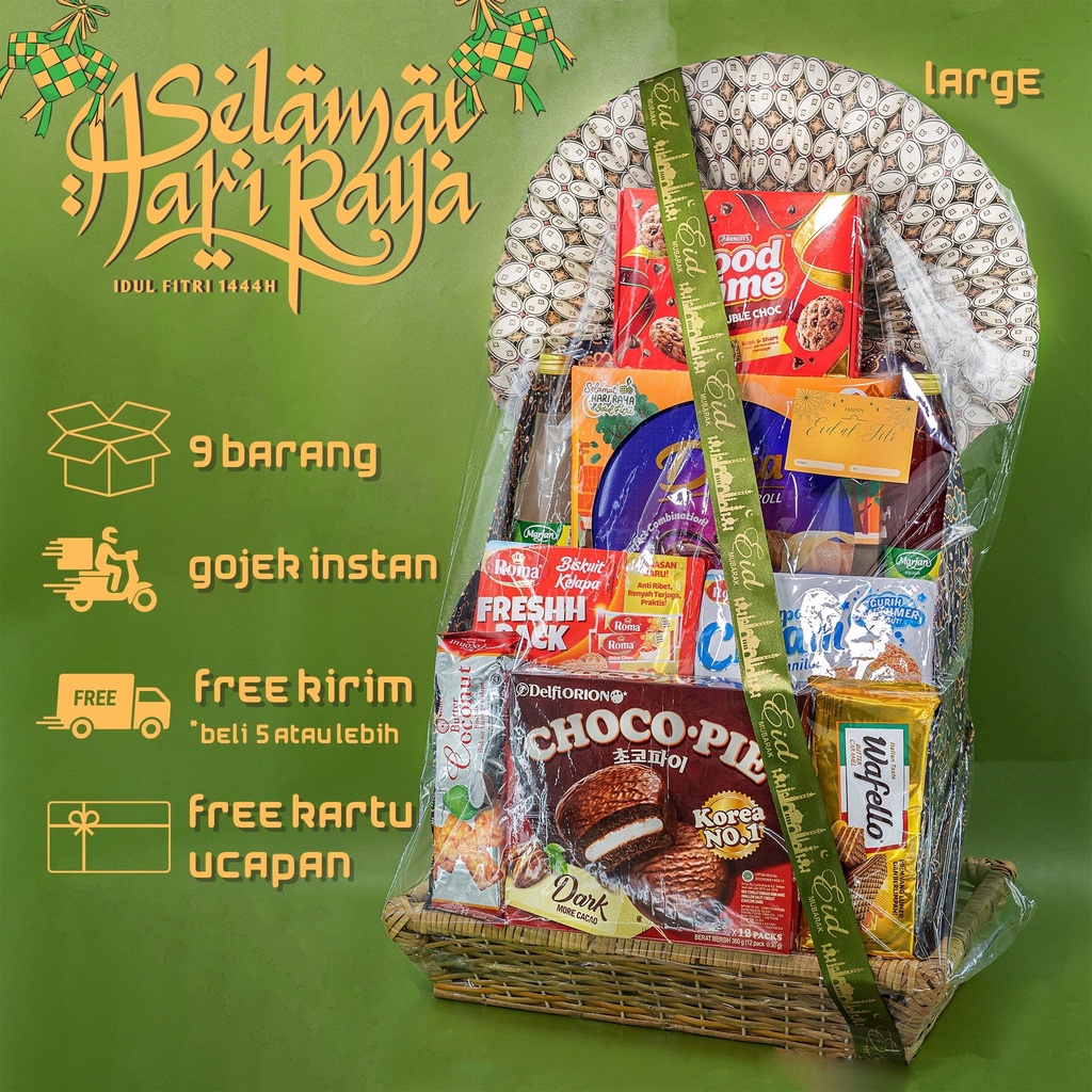 Jual Paket Parcel lebaran makanan idul fitri 2021 (Large) | Shopee ...