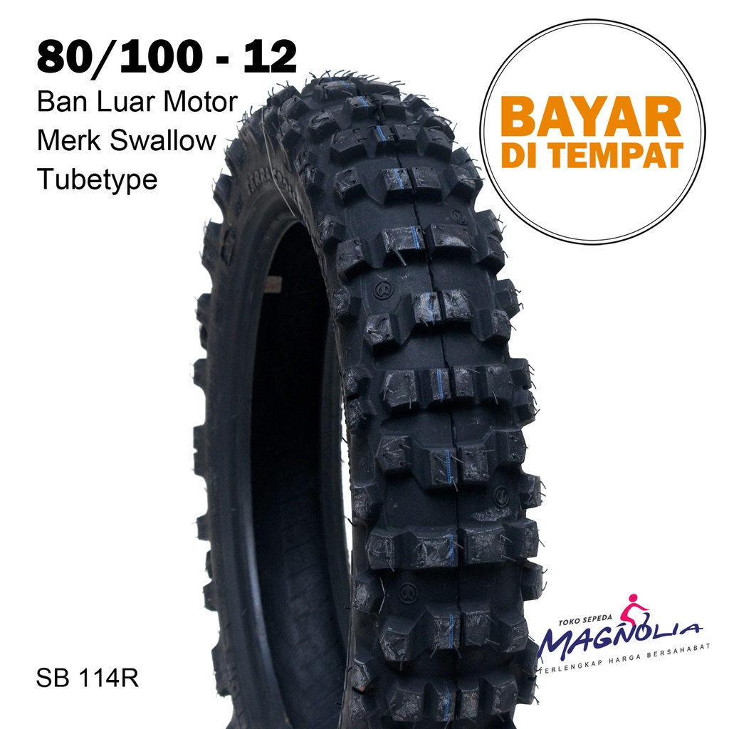 Jual Ban Luar Mini Trail 80/100 Ring 12 Motocross Merk Swallow | Shopee ...