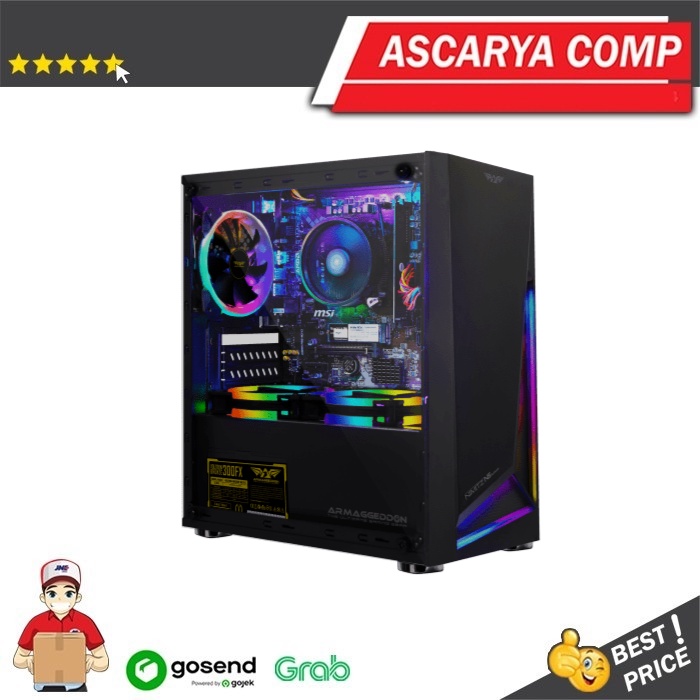 Jual Armaggeddon Nimitz N5 Aurora Micro ATX Gaming PC Case - Hitam ...