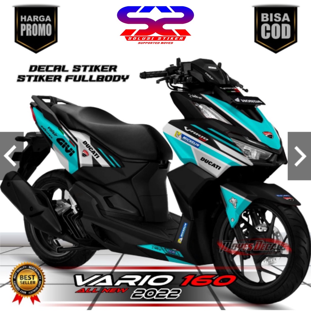 Jual Decal Stiker Variasi Motor Vario 160 All New Motif Tosca Givi ...