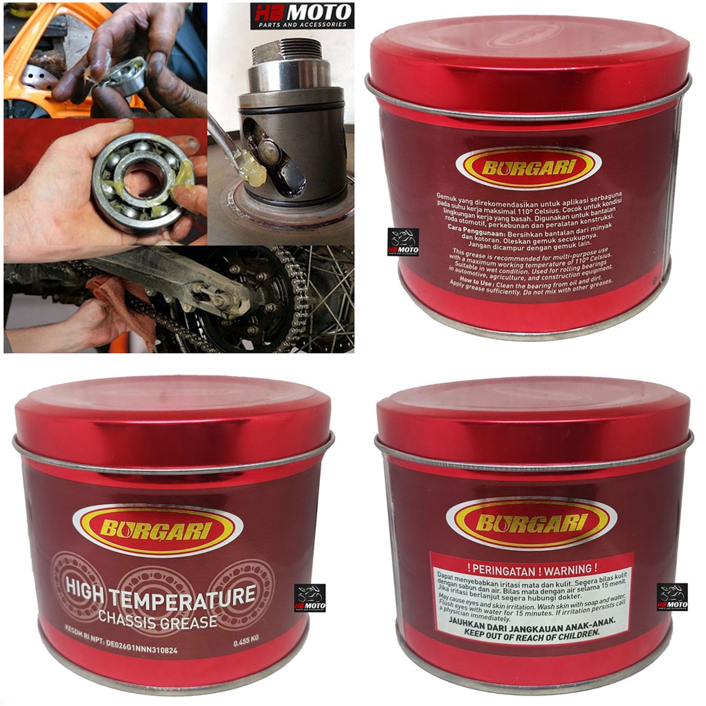 Jual Minyak Gemuk Burgari HIGH TEMPERATURE CHASSIS GREASE 455GRAM ...