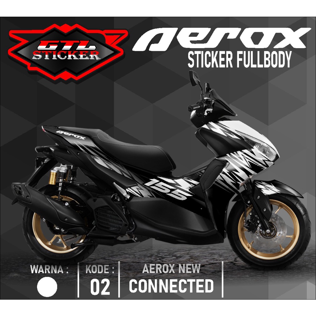 Jual COD Sticker Fullbody Aerox 155 New Connected 2021 2022 2023 ...