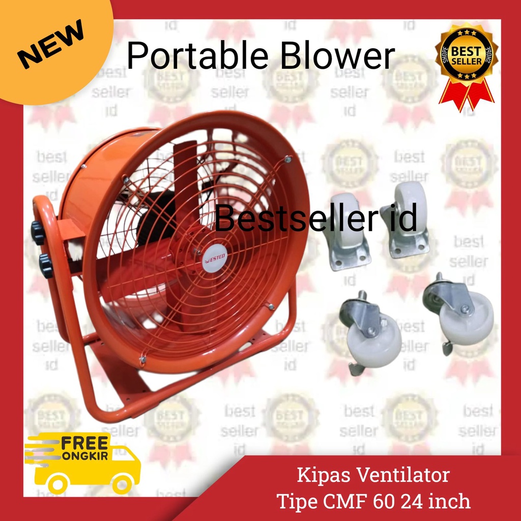Jual Portable Ventilator 24" / Blower / Drum Fan / Exhaust 24 inch ...