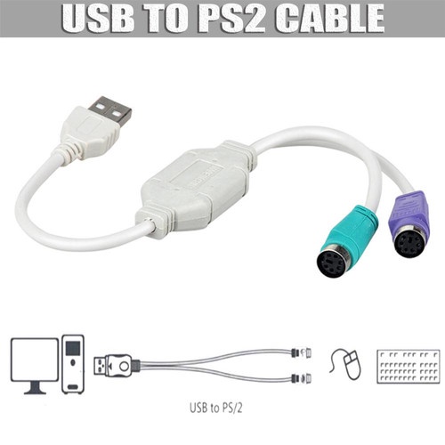 Jual CONVERTER KONVERTER KONEKTOR KABEL CABLE USB TO PS2 USB MALE TO ...
