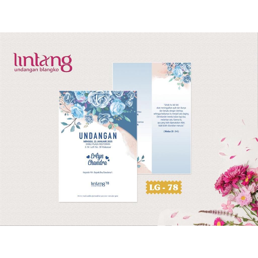 Jual Blangko Undangan Lintang 78 | Blangko Undangan Murah| Blangko ...