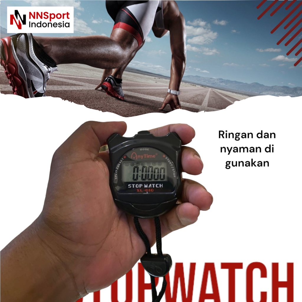 Jual Stopwatch Olahraga Digital / Penghitung Waktu Anytime Original ...