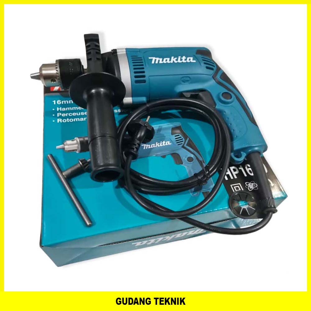 Jual Makita HP 1630 Impact Drill Bor Tangan 16mm 710 Watt Jepang Mesin Bor Besi Bobok Beton Kayu ...