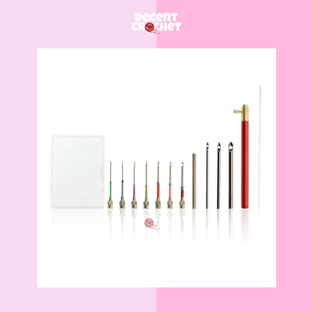 Jual Decent Crochet - Punch Needle Premium Full Set 11 Ukuran AR035 ...