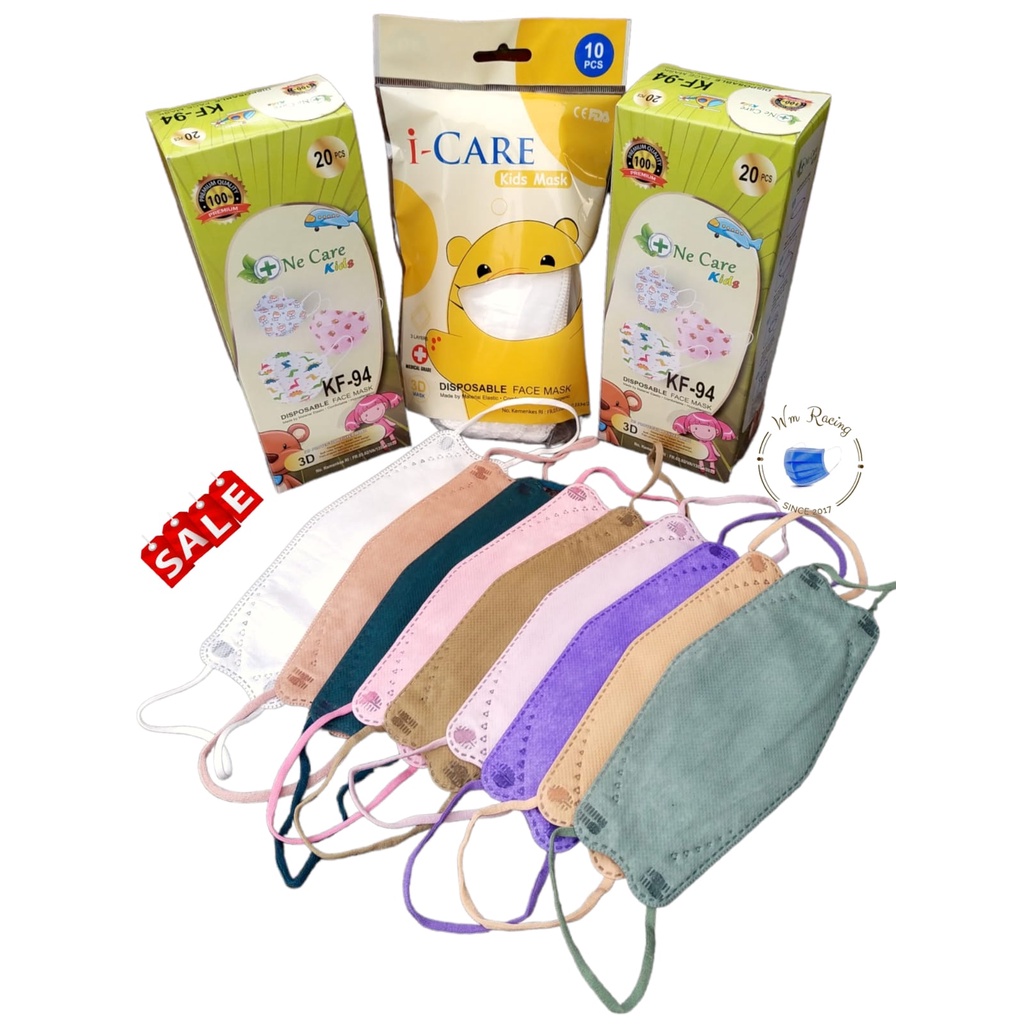 Jual Masker Anak KF94 Onecare I-Care Chasa 3D Evo Stereoscopic Fish Isi ...