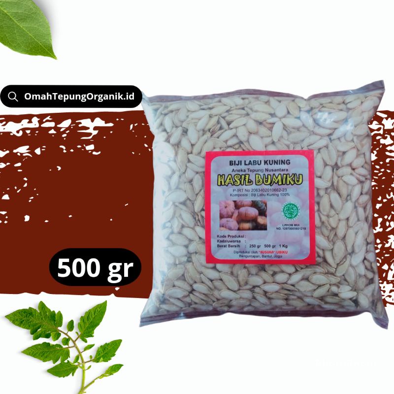 Jual Biji Labu Kuning Kemasan 500 gram/Benih Biji Labu kemasan 500 gram ...