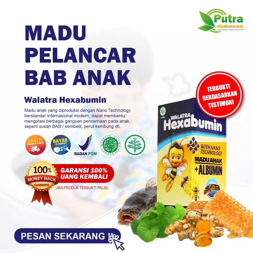 Jual Obat Susah BAB Anak 1-12 tahun, Obat Sembelit Anak Walatra ...