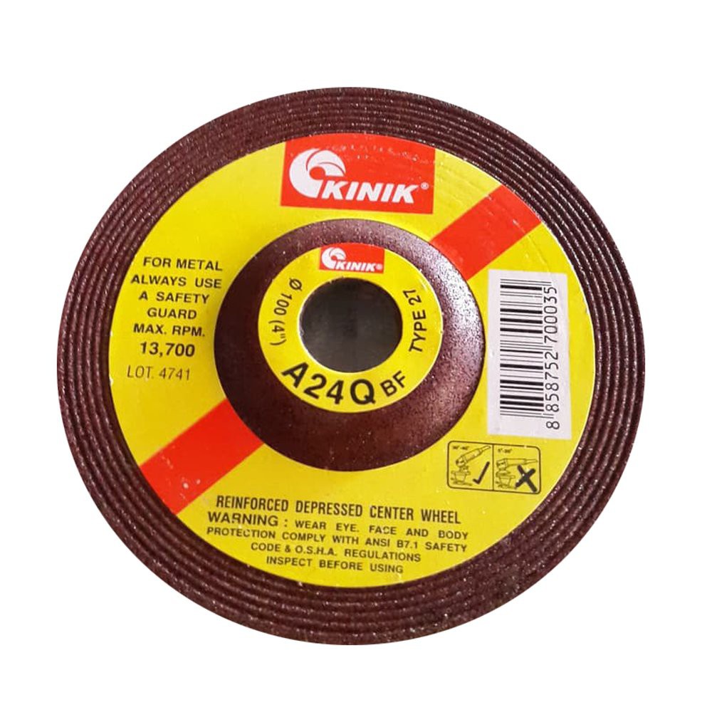Jual BATU GERINDA POLES SLEP BESI 4" X 6 MERK KINIK GRINDING WHEEL besi ...