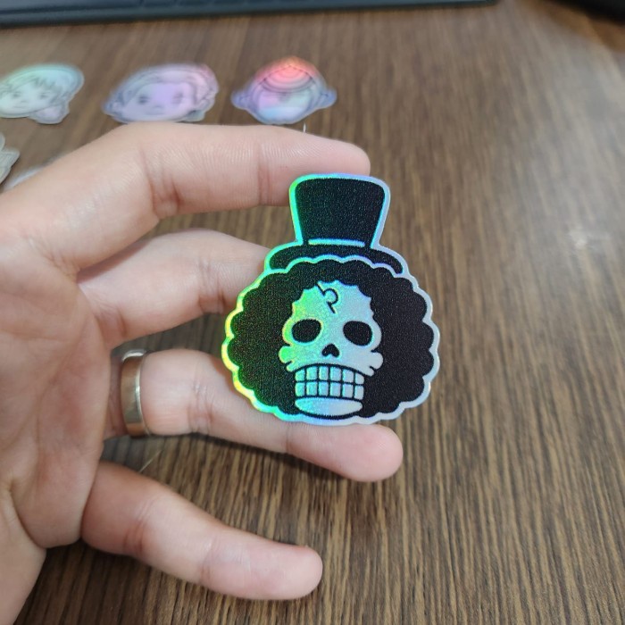 Jual Sticker Hologram Anime - PSH1584 - One Piece - Brook | Shopee ...