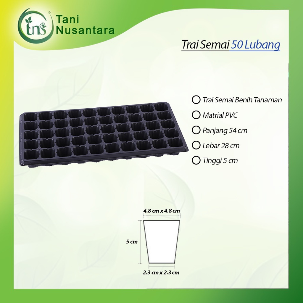 Jual Tray Semai Bibit 50 Lubang – Wadah Semai Sayuran & Cabe | Shopee ...