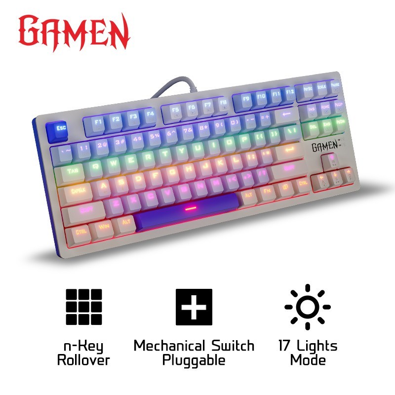 Jual Gamen Titan III / 3 RGB Mechanical Gaming Keyboard | Shopee Indonesia