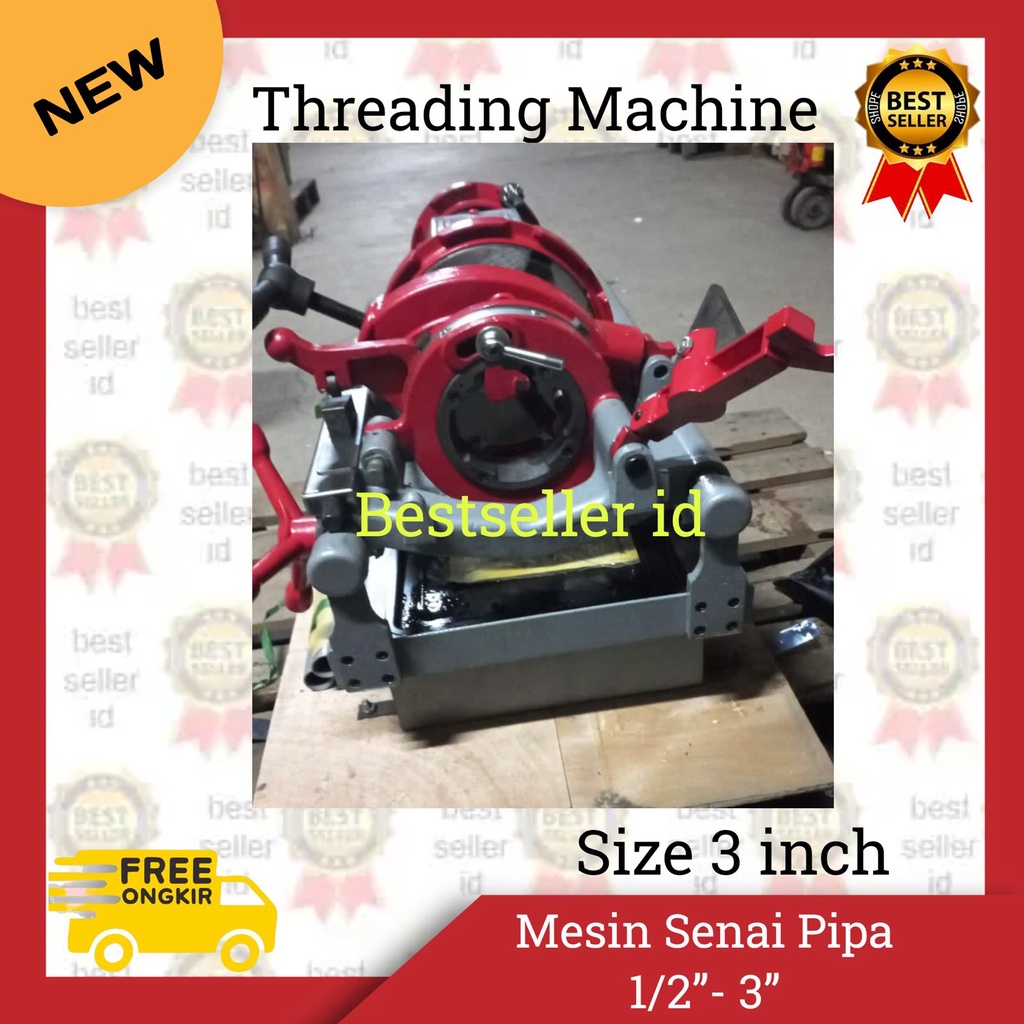 Jual Mesin Senai Pipa Elektrik 1/2" - 3" / Threading Machine 3 Inch | Shopee Indonesia
