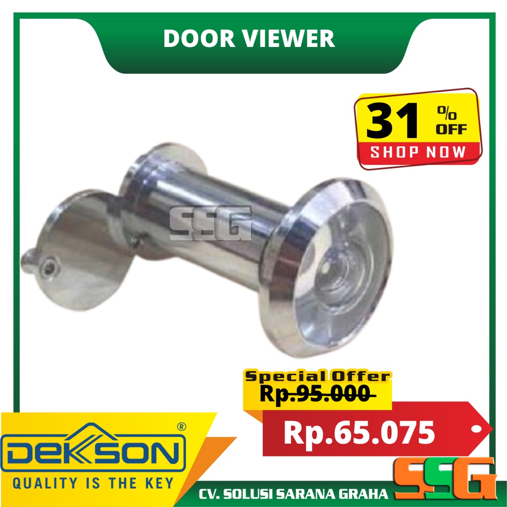 Jual Door Viewer DEKSON DKS CP Derajat Lubang Pintu Intip | Shopee ...