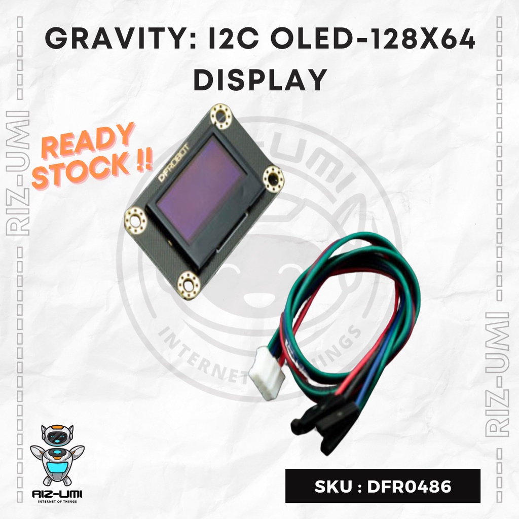 Jual DFRobot Gravity : I2C OLED 128x64 Display | Shopee Indonesia
