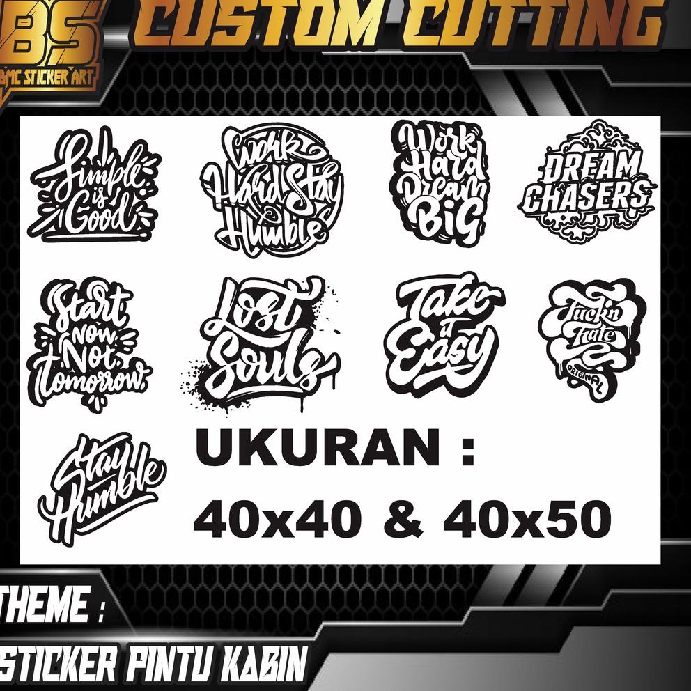 Jual Langsung Proses Sticker Cutting Truk Bagian Pintu Kabin Typograpy ...