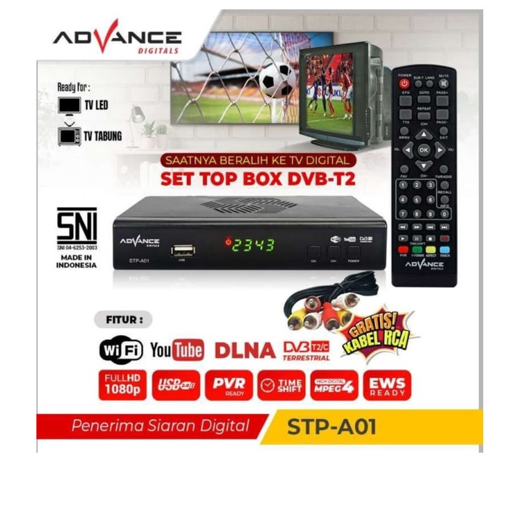 Jual [Original] STB Set Top Box TV Digital ADVANCE STP A01/02 | Shopee Indonesia