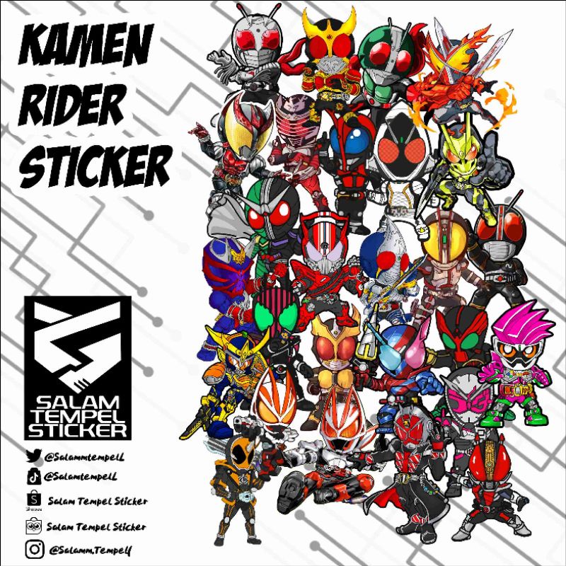 Jual Stiker Murah Kamen Rider Mask Rider Vinil Glosi Murah Aesthetic ...