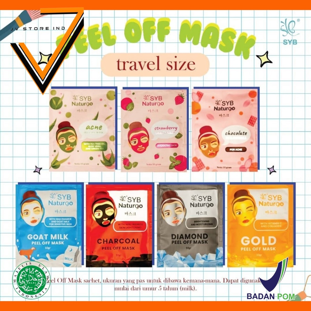 Jual SYB Natur90 Peel Of Mask Masker Wajah Sachet 10 gr | Shopee Indonesia