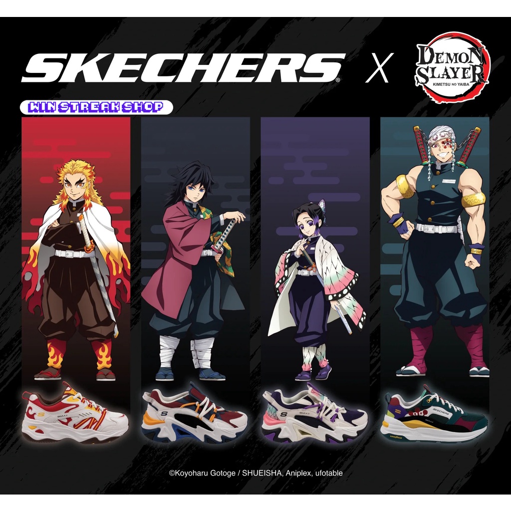 Jual Sepatu Sport Skechers Demon Slayer Official /Sepatu Sport Skechers ...