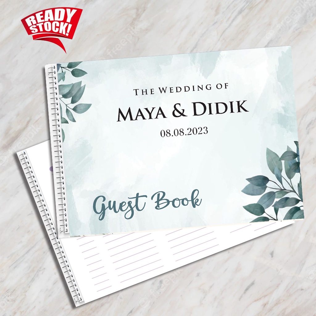 Jual Buku Tamu Pernikahan CUSTOM / wedding Guest Book / wedding book ...