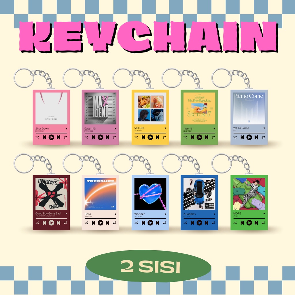 Jual KEYCHAIN SPOTIFY KPOP ALL FANDOM / GANTUNGAN KUNCI BLACKPINK / BTS ...
